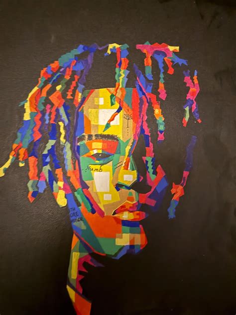 Xxxtentacion Acrylic Painting On Canvas Original Etsy