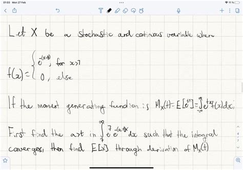 Solved Let X Be A Stochastio And Catinous Variabe Wher