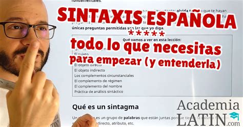 Sintaxis