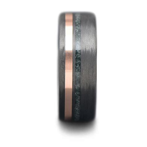 Moss Agate Wedding Rings Unique Mens Wedding Bands By Sesto Synergy