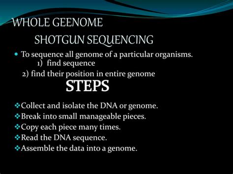 Whole Genome Sequence Pptx