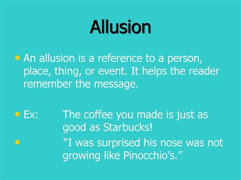 Figures Of Speech Figures Of Speech Are Used For A Descriptive Effect