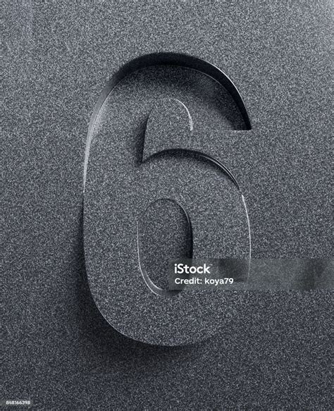 경사 3 차원 글꼴 새겨진 및 표면 번호 6에서 돌출 컴퓨터 글자에 대한 스톡 사진 및 기타 이미지 컴퓨터 글자 0명 3차원 형태 Istock