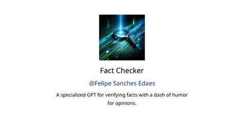 Fact Checker GPTs Features And Functions Examples And Prompts GPT Store