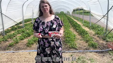 Slut Let The Farmer Fuck And Creampie For A Few Strawberries Amateur Porn Feat Linalove