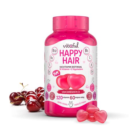 Happy Hair Hair Vitamin Gummies Healthy Sweet And Soft