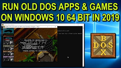 How To Install Dosbox And Run Old Dos Applications And Games On Windows 10 Youtube