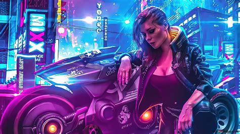 Cyberpunk 2077 Video Game Female V Fanart 4k Wallpaper Download