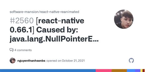 React Native 0661 Caused By Javalangnullpointerexception Attempt To Invoke Virtual
