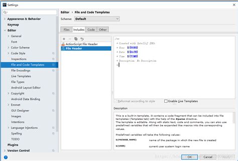 Idea创建java类时，自动添加注释信息java备注中添加创建信息 Csdn博客