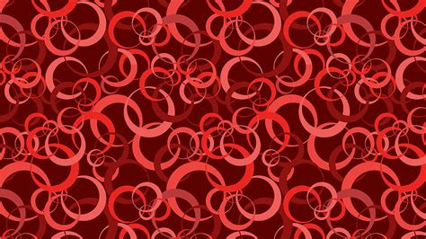 진한 빨간색 원활한 겹치는 원 배경 패턴 Ai Eps Uidownload