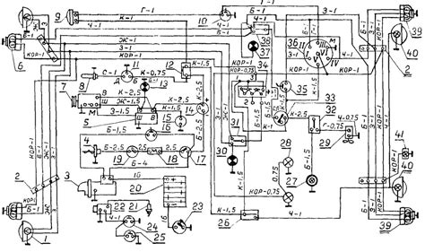 Схема электропроводки трактора т 25 цветная Электрооборудование трактора Т 25 — Строительная
