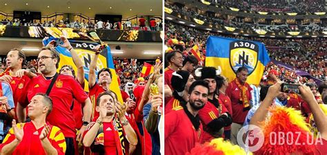 На матче ЧМ 2022 развернули флаг Азова Зазомбированная ФИФА сразу приняла меры Фотофакт