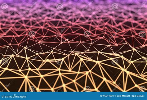 Interconnected Light Colored Lines Stock Illustration Illustration Of Creative Abstract 95211831