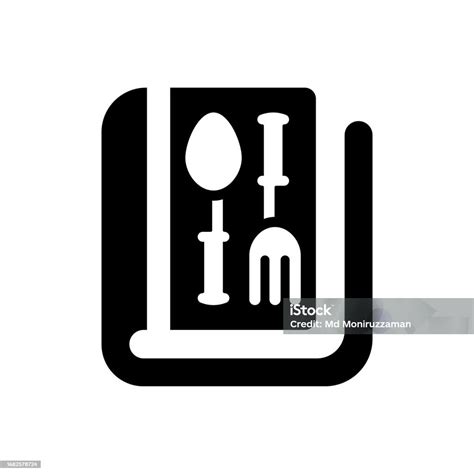 Recipe Book Icon Or Cookbook Icon Stock Illustration Download Image Now Bangladesh Black