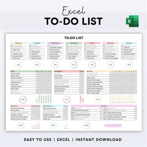 Cute Excel Templates