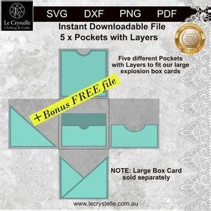 SVG Heart Explosion Box Cut File Exploding Card Template Svg Cards Exploding Gift Boxes Layered