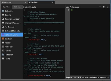 Usability Of Settings Editor Issue 6623 Jupyterlab Jupyterlab GitHub