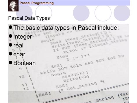 Pascal Programming Session 1 Ppt