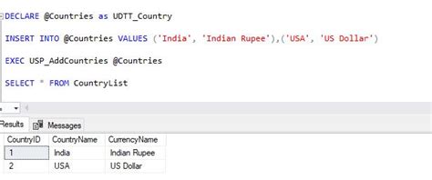 Table Valued Parameters In Sql Server Tatvasoft Blog