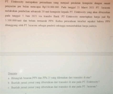 Pt Elektrocity Merupakan Perusahan Yang Studyx