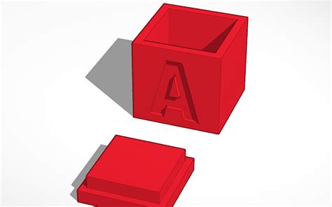 3d Design Box With Lid Tinkercad
