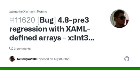 [bug] 4 8 pre3 regression with xaml defined arrays x int32 is no