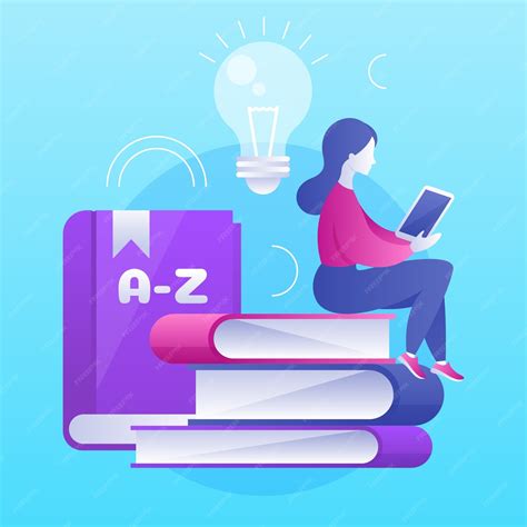 Free Vector Gradient Glossary Illustration