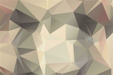 Abstract Gray Background Low Poly Textured Triangle Shapes In Random