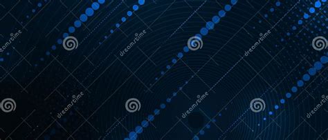 Abstract Geometric Dynamic Shapes Composition On The Blue Background