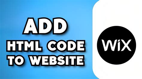 How To Add Html Code In Wix Website 2023 Guide Youtube