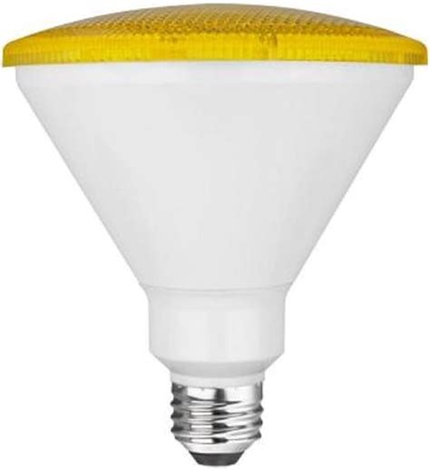 TCP 90 Watt Equivalent LED PAR38 Yellow Flood Light Bulb Bug Light Non Dimmable 1 Pack