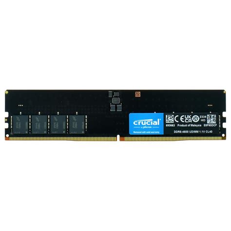 Memória Ram Crucial Ddr5 8gb 4800mhz Cb8gu4800 No Paraguai Visão