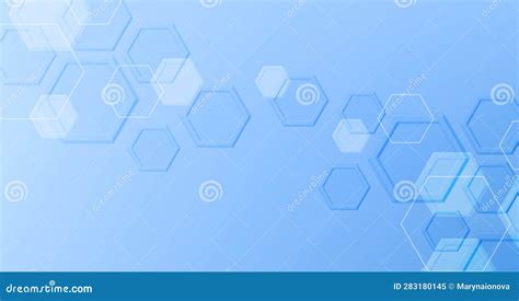 Vector Abstract Science Background Hexagon Geometric Shapes Overlay And Create Texture Stock
