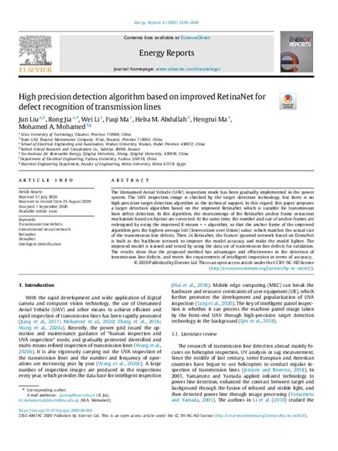 Pdf High Precision Detection Algorithm Based On Improved Retinanet