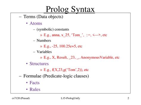 Prolog Syntax And Logic Puzzles For Beginners
