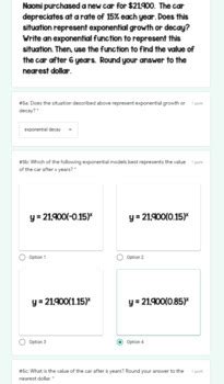 Intro To Exponential And Logarithmic Functions QUIZ Algebra Google Forms
