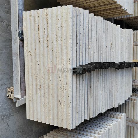 Newstar Travertine Stone Cladding Marble Tile Travertine Marble Fluted