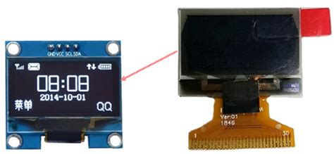 0 96 Inch OLED Display Module 12864 Dot Matrix Display Low Power White Color