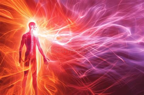 Human Energy Field Visualization Stock Image Image Of Concept