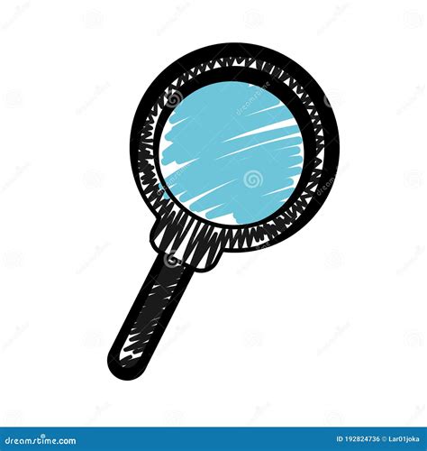 Magnifying Glass Sketch Stock Vector Illustration Of Research 192824736