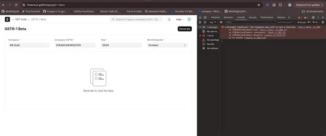 [accounts] error on generate button in gstr 1 beta after updating india