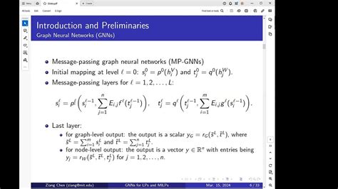 On Representing Mixed Integer Linear Programs By Graph Neural Networks From Ziang Chen Youtube