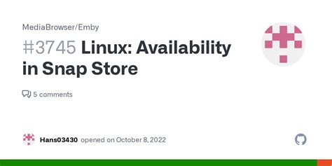 Linux Availability In Snap Store · Issue 3745 · Mediabrowseremby