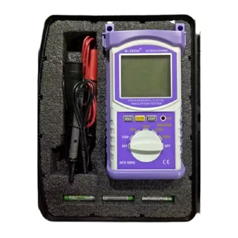 Purple Plastic0 G Tech 9550 Digital Insulation Tester Packaging Type Box Model Name Number