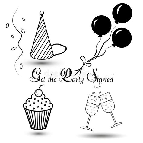 Get The Party Started Stock Vector Illustration Of Holiday 73455453