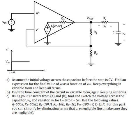 Solved Consider The Op Amp Circuit Shown Below The Op Amp