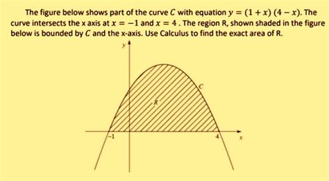 Solved The Figure Below Shows Part Ofthe Curve € With Equation Y 1