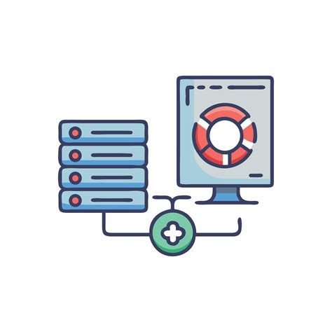 Computer Network Server And Data Security System Illustration 65410999 Vector Art At Vecteezy