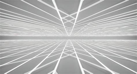 Glowing Grid A Minimalist Abstract Composition Stock Illustration